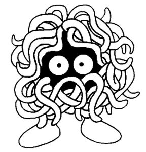 Dibujos para colorear de Pokémon Planta | Dibujos para cortar y colorear